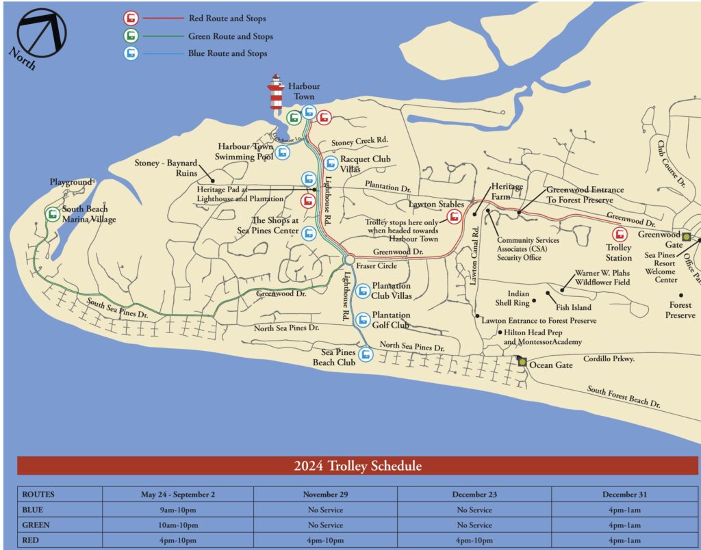 Sea Pines Trolley – Beachside Hilton Head Island