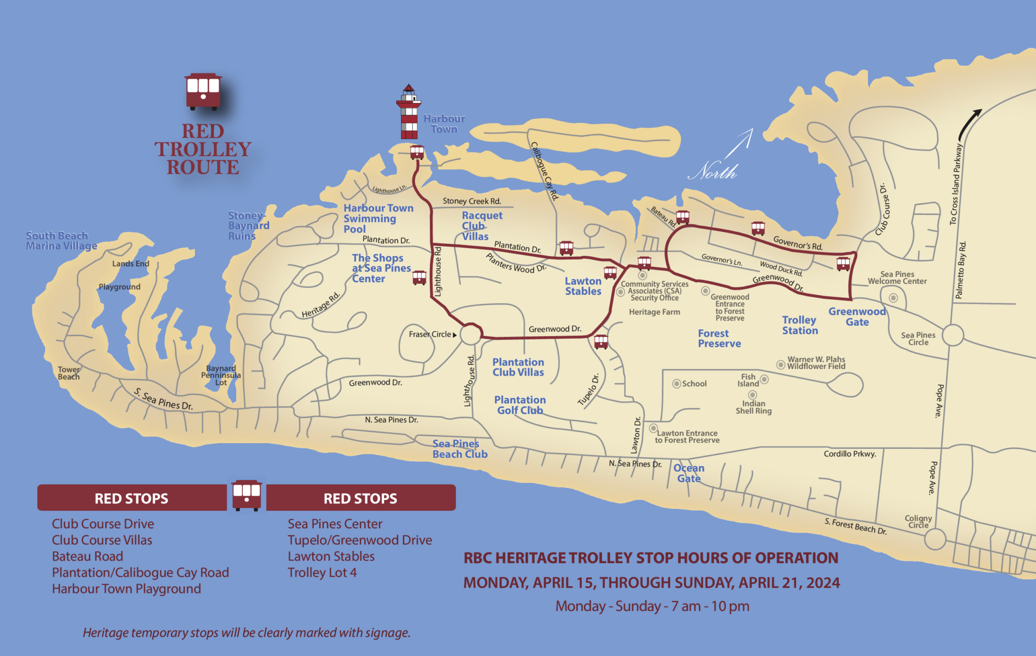 Sea Pines Beach Club Parking and Sea Pines Trolly Info – Summer 2024 ...